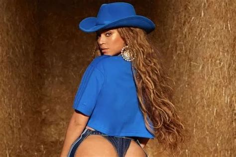 Beyonce Causes A Stir In Rare New Photos As She Models Ive Park Collection Denim Chaps Irish