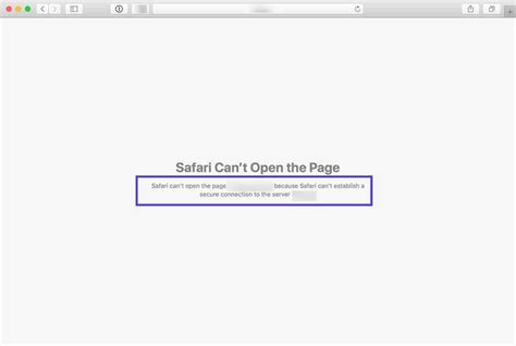How To Fix Safari Can T Establish A Secure Connection To The Server Error