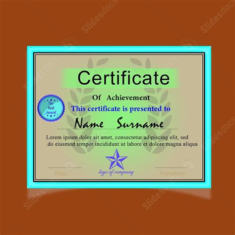 Purple Gold Certificate Diploma Tag Frame Pattern Abstract Retro Word