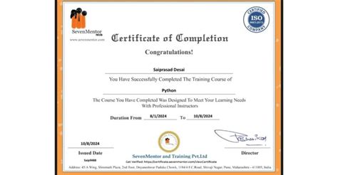Python Certification Learning Programming Careergrowth Saiprasad
