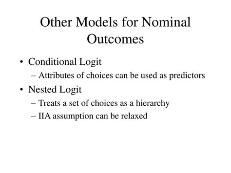 PPT Ordinal And Multinomial Models PowerPoint Presentation Free Download ID 224927