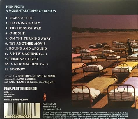 Pink Floyd A Momentary Lapse Of Reason America Dvd
