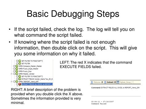 PPT Debugging ACL Scripts PowerPoint Presentation Free Download ID 742988