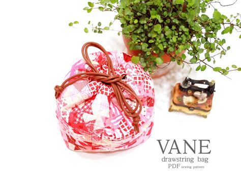Drawstring Patchwork Bag Pdf Pattern Without Written Instructions See The Video Tutorial On