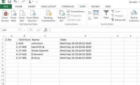 Generated Spreadsheet For The Corresponding Input Images In Csv Format Download Scientific