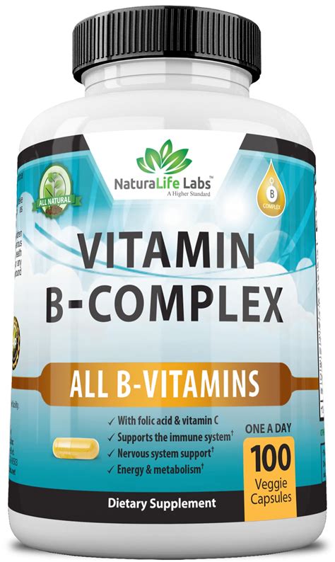 Buy B Complex With C And Folic B12 B1 B2 B3 B5 Pantothenic B6 B7 B9 Nervous System