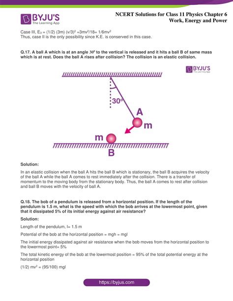 NCERT Solutions For Class Physics Chapter Work Energy And Power