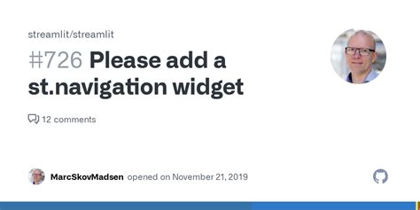 Please Add A St Navigation Widget Issue Streamlit Streamlit Github
