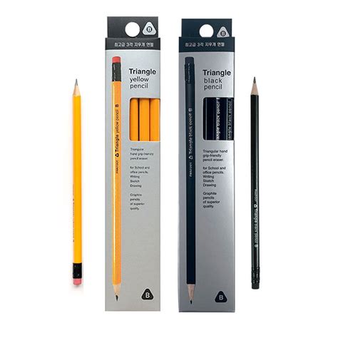 삼각연필세트 10본 4개 선택 필기구 지우개연필 B심 Wb1217a