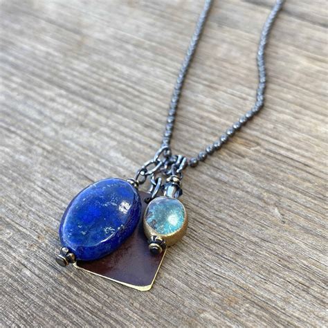 Timberline Lapisturquoise Cluster Necklace Nc614 184 Cool Water Jewelry