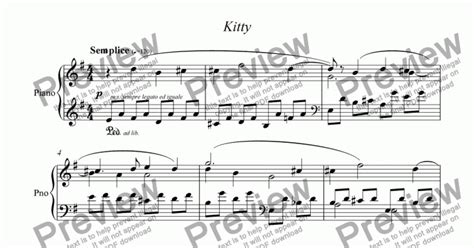 Kitty Piano Mp3 Download Sheet Music Pdf File