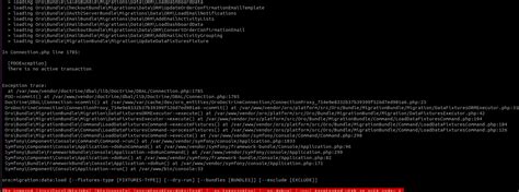 Mysql There Is No Active Transaction Error While Installing