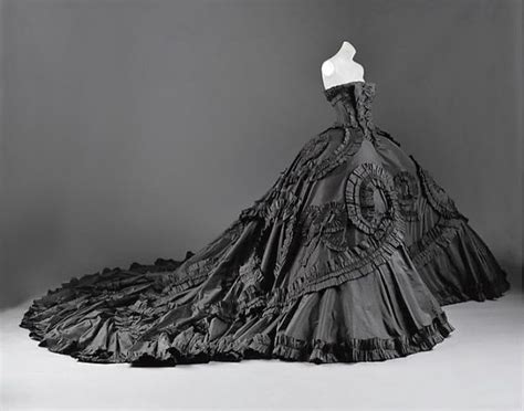 John Galliano For Dior 1998 Black Wedding Dress Gothic Black