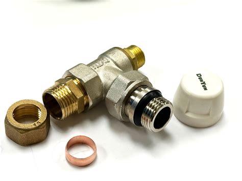 1 2 Brass Thermostatic Radiator Valve Angle Type 90° Pattern Floor