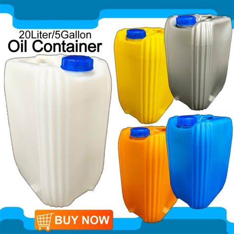20 Liter 5 Gallon Stackable Oil Container Liquid Container Carboy