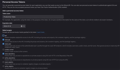 Prodevtivity Gitlab Connection