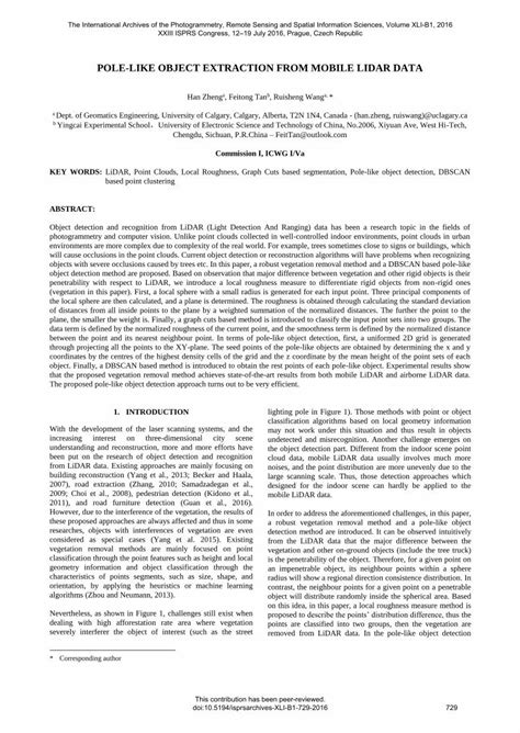 PDF POLE LIKE OBJECT EXTRACTION FROM MOBILE LIDAR DATA DOKUMEN TIPS