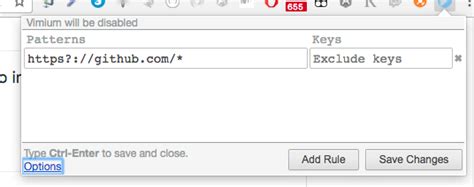 could we add a disable on this page for vimium · issue 2599 · philc