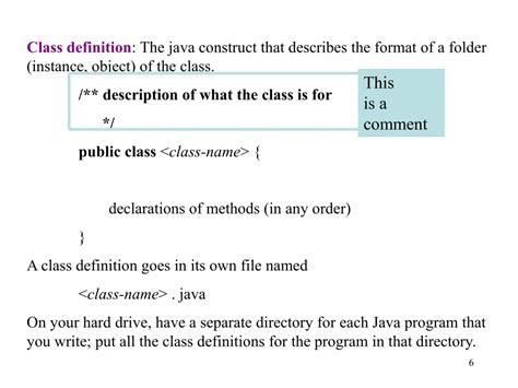 Ppt Cs100j 30 January 2007 The Class Definition Powerpoint