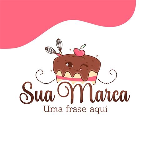 Premium Vector Cute Logo Cake Design Vector