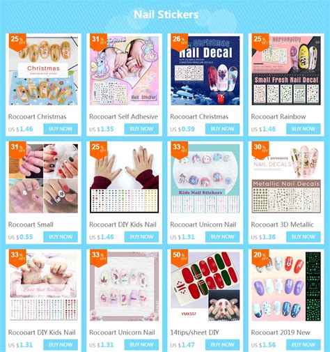 Rocooart Diy детские наклейки для ногтей милый мультяшный Дизайн ногтей