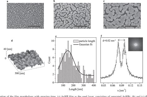 Figure 1 From Role Of Gap Size And Gap Density Of The Plasmonic Random Gold Nanoisland Ensemble