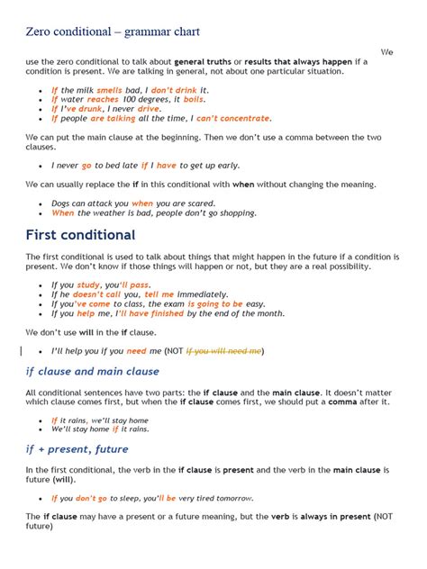 Conditionals Pdf Linguistics Grammar