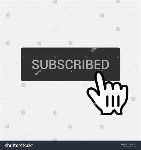 Clicking On Subscribe Button Isolated On Stock Vector Royalty Free Shutterstock