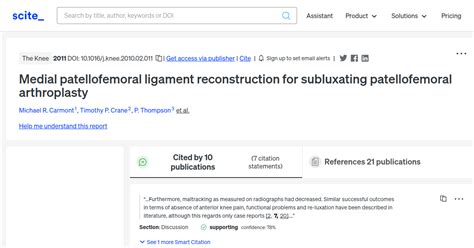 Medial Patellofemoral Ligament Reconstruction For Subluxating
