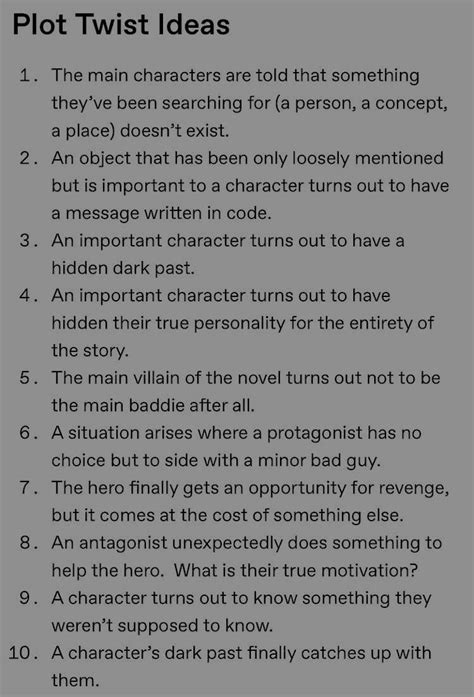 Plot Twist Examples At John Ambrose Blog