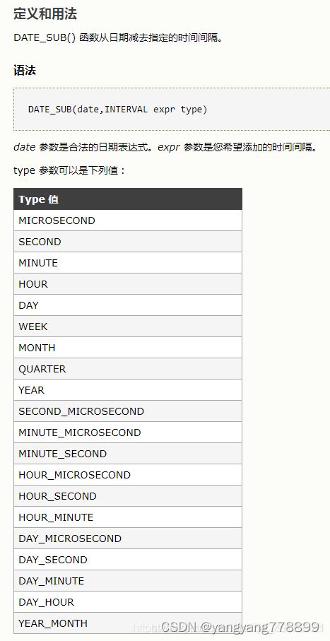 sql函数 date sub sql date sub csdn博客