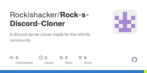 Github Rockishackerrock S Discord Cloner A Discord Server Cloner Made For The Infinite Community