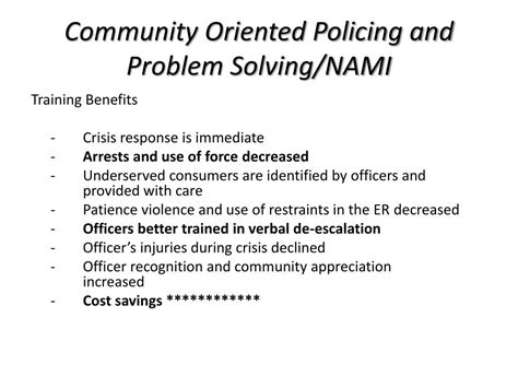 Ppt Community Oriented Policing And Problem Solving And Powerpoint