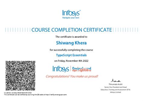 Typescript Essentials Certificate Pdf