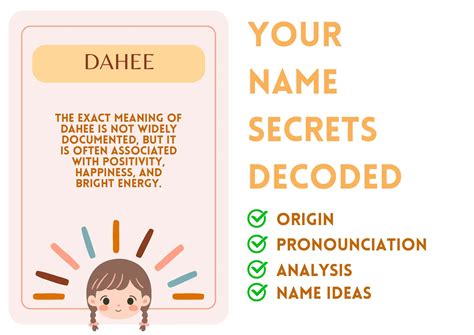 Dahee Girl Name Meaning And Pronunciation