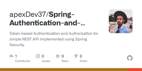 Github Apexdev37spring Authentication And Authorization Token Based