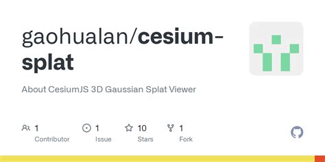 Github Gaohualancesium Splat About Cesiumjs 3d Gaussian Splat Viewer