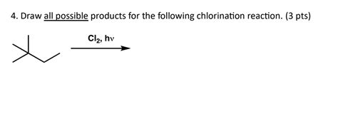 Solved Draw all possible products for the following | Chegg.com