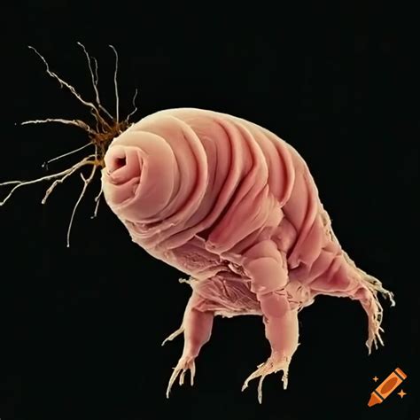 Close Up Of A Muscular Tardigrade Under An Electron Microscope