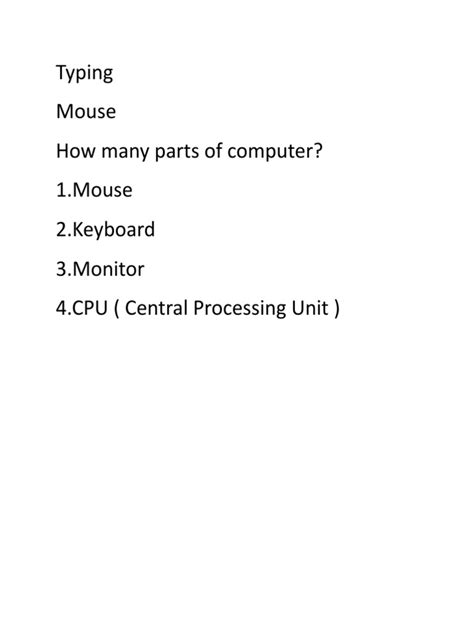 Day 1 Typing Class Grade 4 Pdf