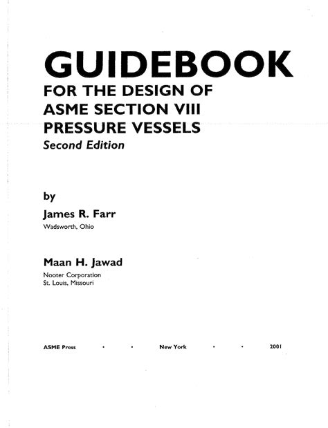 Guidebook For The Design Of Asme Section Viii Pressure Vessel Engenharia