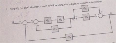 Solved 5 Simplify The Block Diagram Shown In Below Using Chegg Com