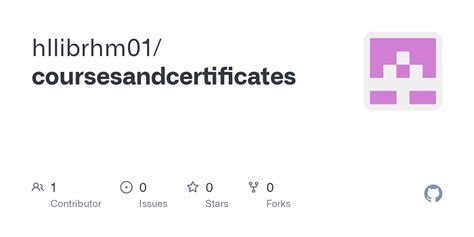 Github Hllibrhm Coursesandcertificates