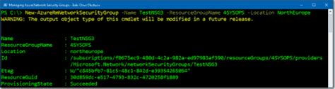 Create Azure Network Security Groups NSGs With PowerShell Sysops