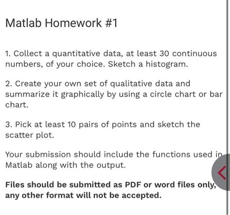 Solved Matlab Homework 1 1 Collect A Quantitative Data At