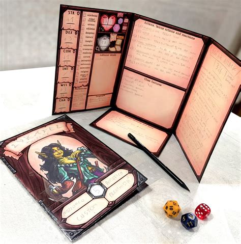 Class Specific Foldable Character Sheet For Dnd 5e By Tornioduva Gamefound