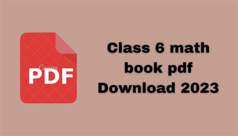 Class 6 Math Book Pdf Download 2023 ৬ষ্ঠ শ্রেণীর গণিত বই পিডিএফ ডাউনলোড