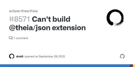 Cant Build Theiajson Extension · Issue 8571 · Eclipse Theiatheia