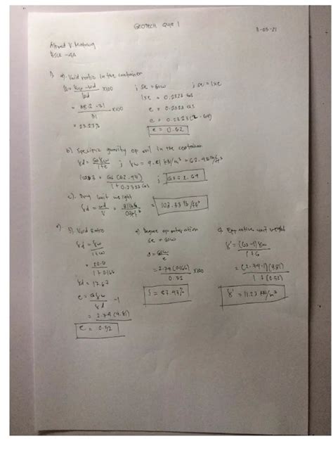 Geotechnical Engineering Sample Problem Bsce Stuvia Us