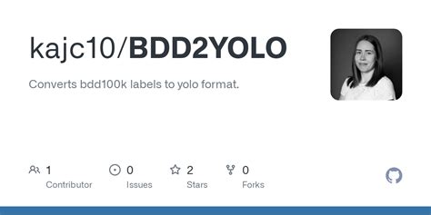 github kajc10 bdd2yolo converts bdd100k labels to yolo format